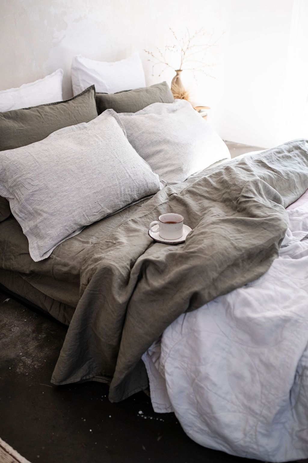 Sage Linen Quilt Cover: 100% European Flax® Doona Cover