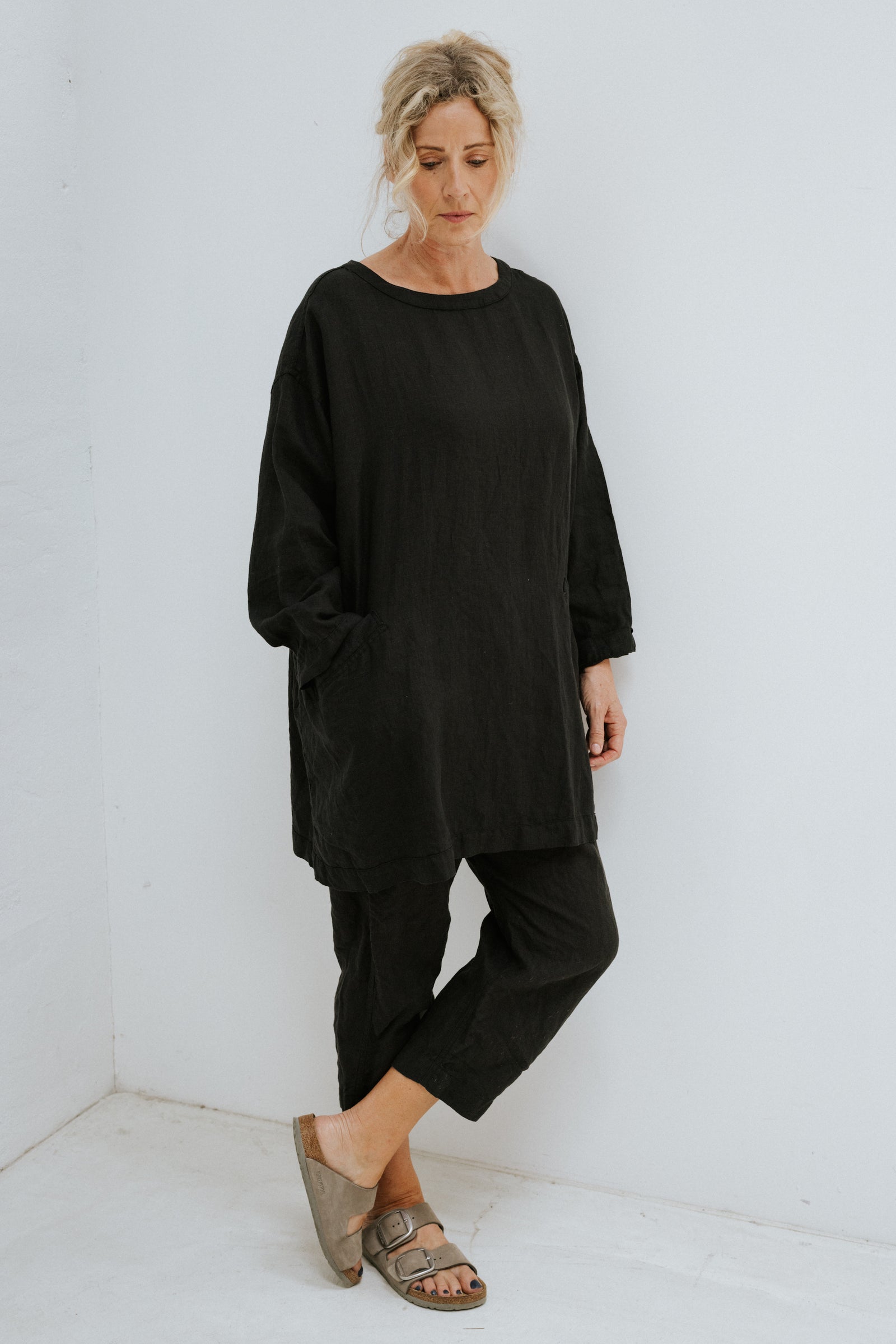Linen tunic - short