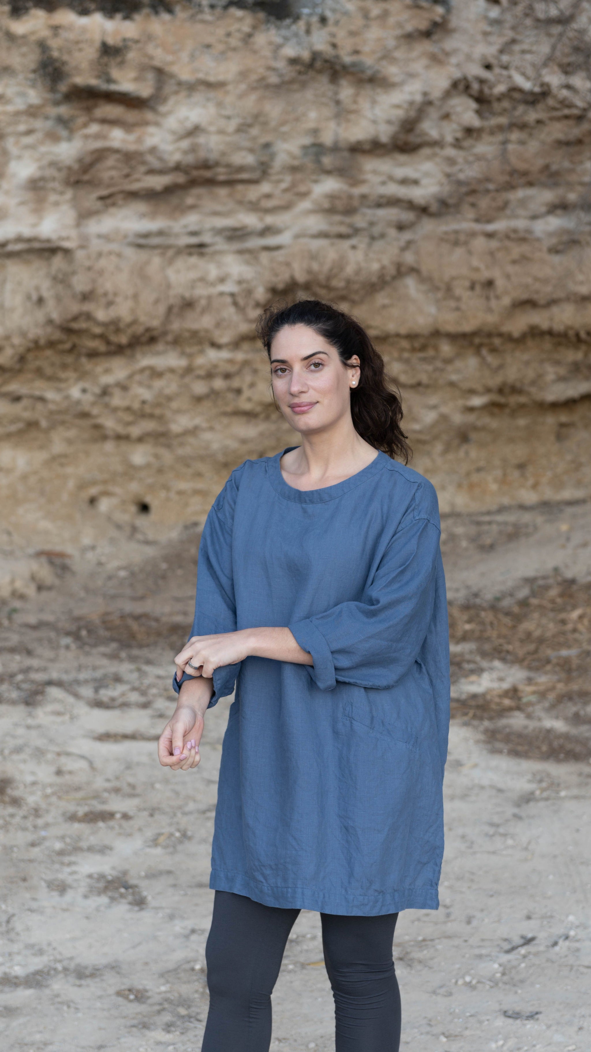 Linen tunic - short